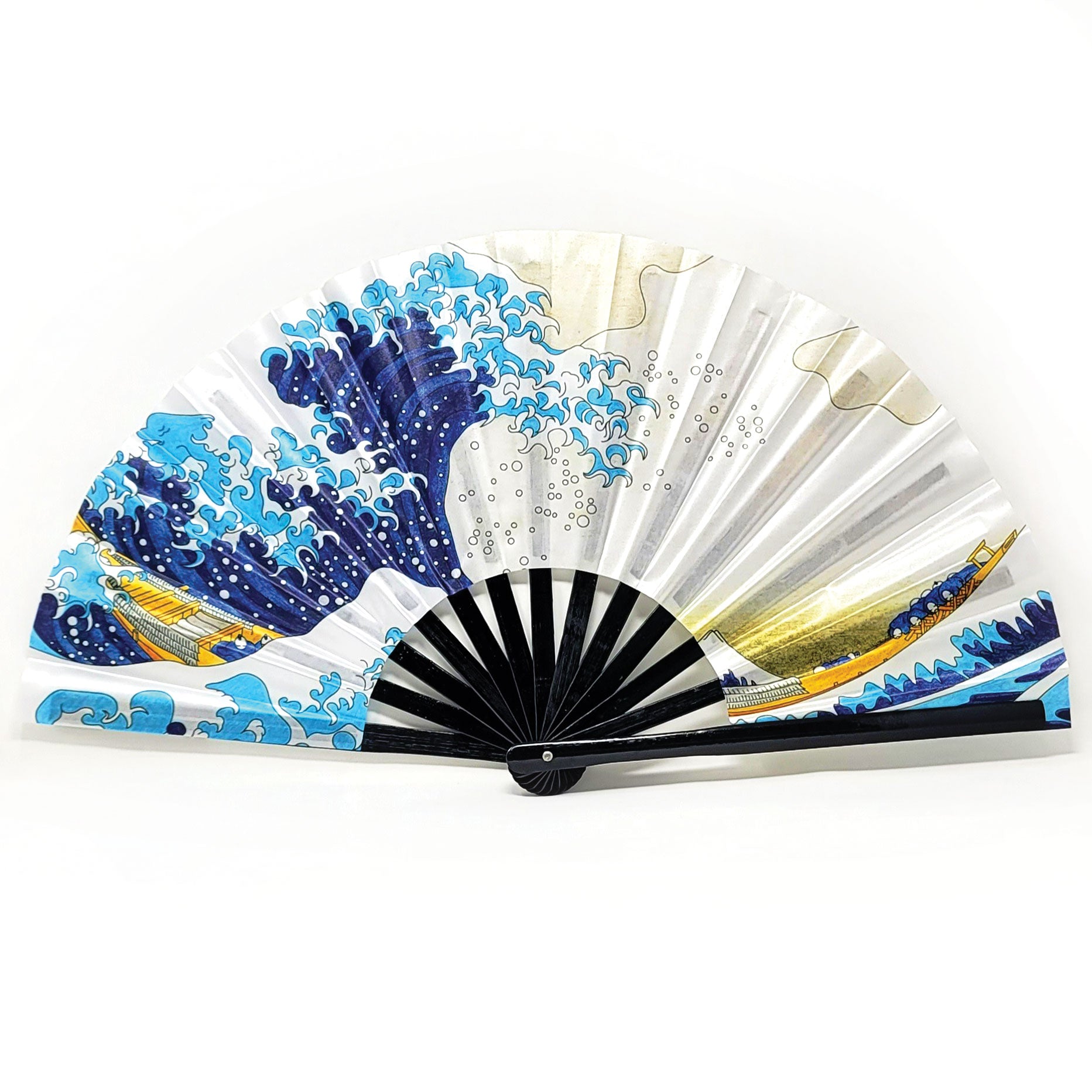 Japanese Great Wave - Bamboo Folding Hand Fan – whatsclackin